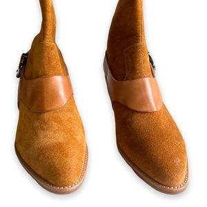 Antelope | Shoes | Antelope Bootie Suede Slingback Ankle Boots Camel ...